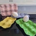 Ceramic Egg Tray for 6 Eggs, Easter Egg Carton in 4 Different Colors ...