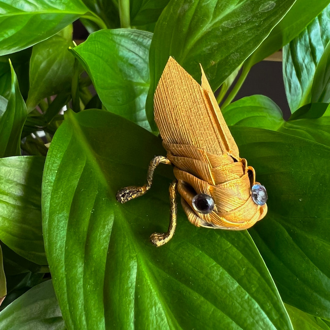 Valentine's Day Night Gift, Handmade Gift, Interesting Golden Cicadas ...