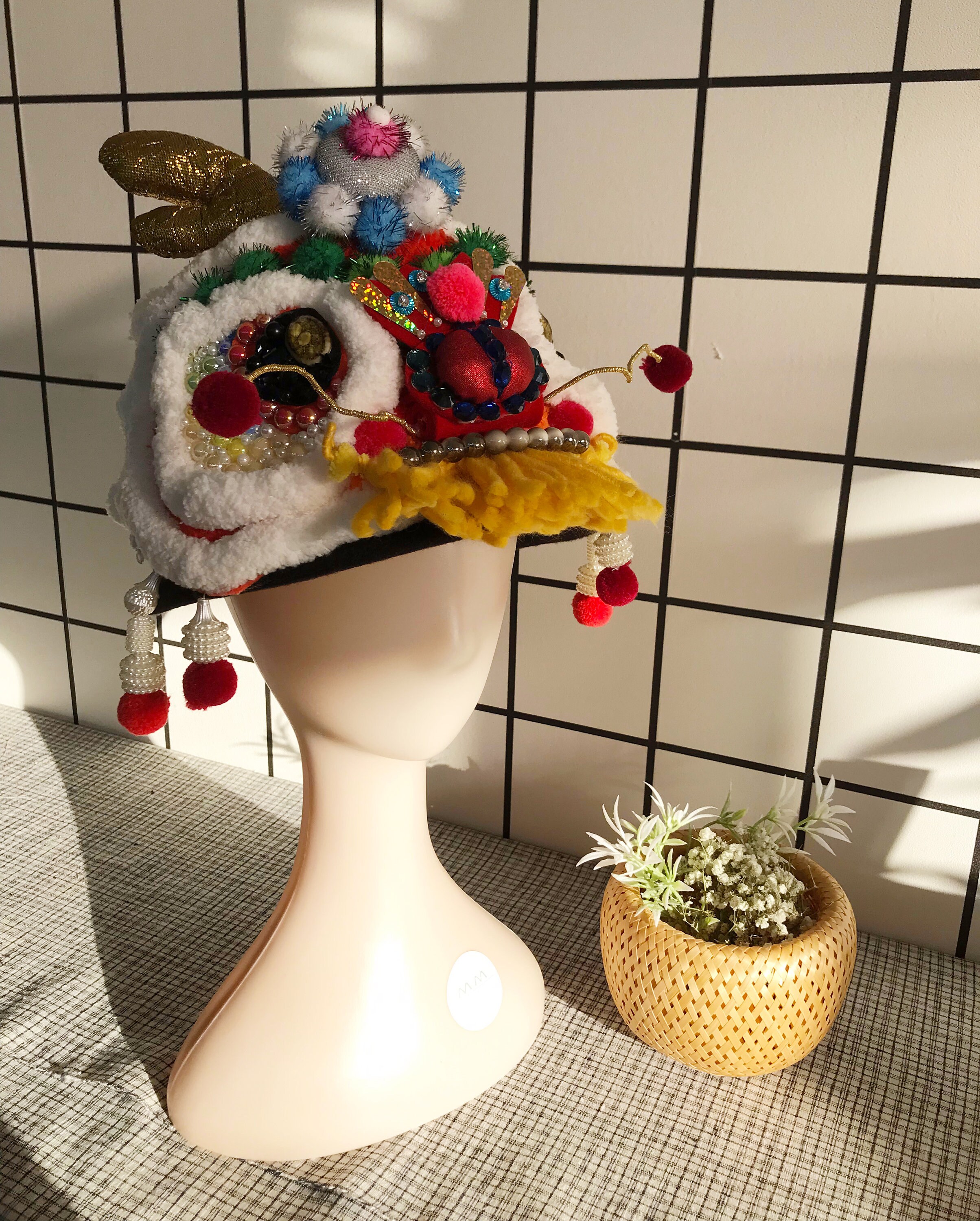 Traditional Dancing Lion Winter Hat,lion Hat, Baby Hat, Adult Hat,new ...