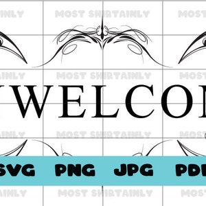 Unwelcome Sign Svg, Png, Pdf, and Jpg - Etsy