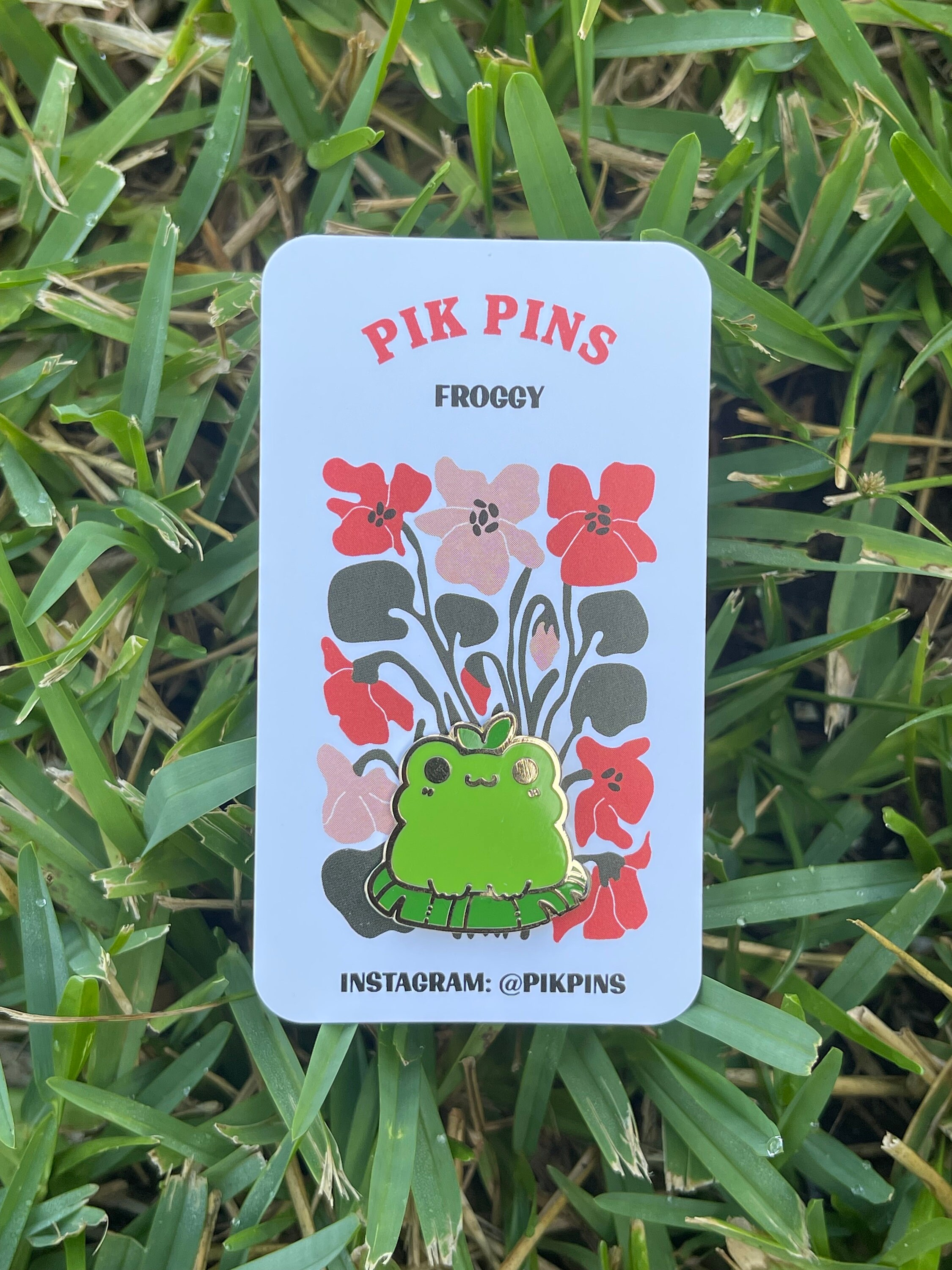 Frog Enamel Pin Cute Frog Frog Pin Cute Pin Frog Lapel - Etsy