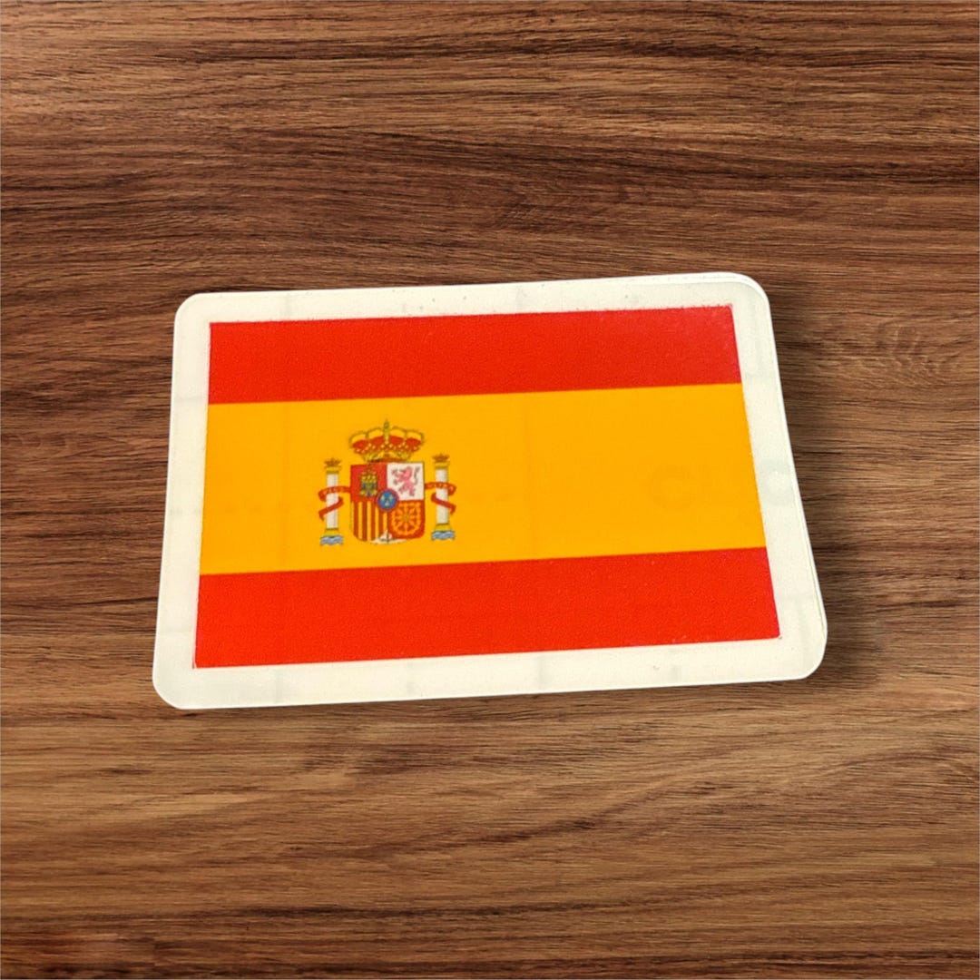 Spain Flag Vinyl Sticker - Etsy
