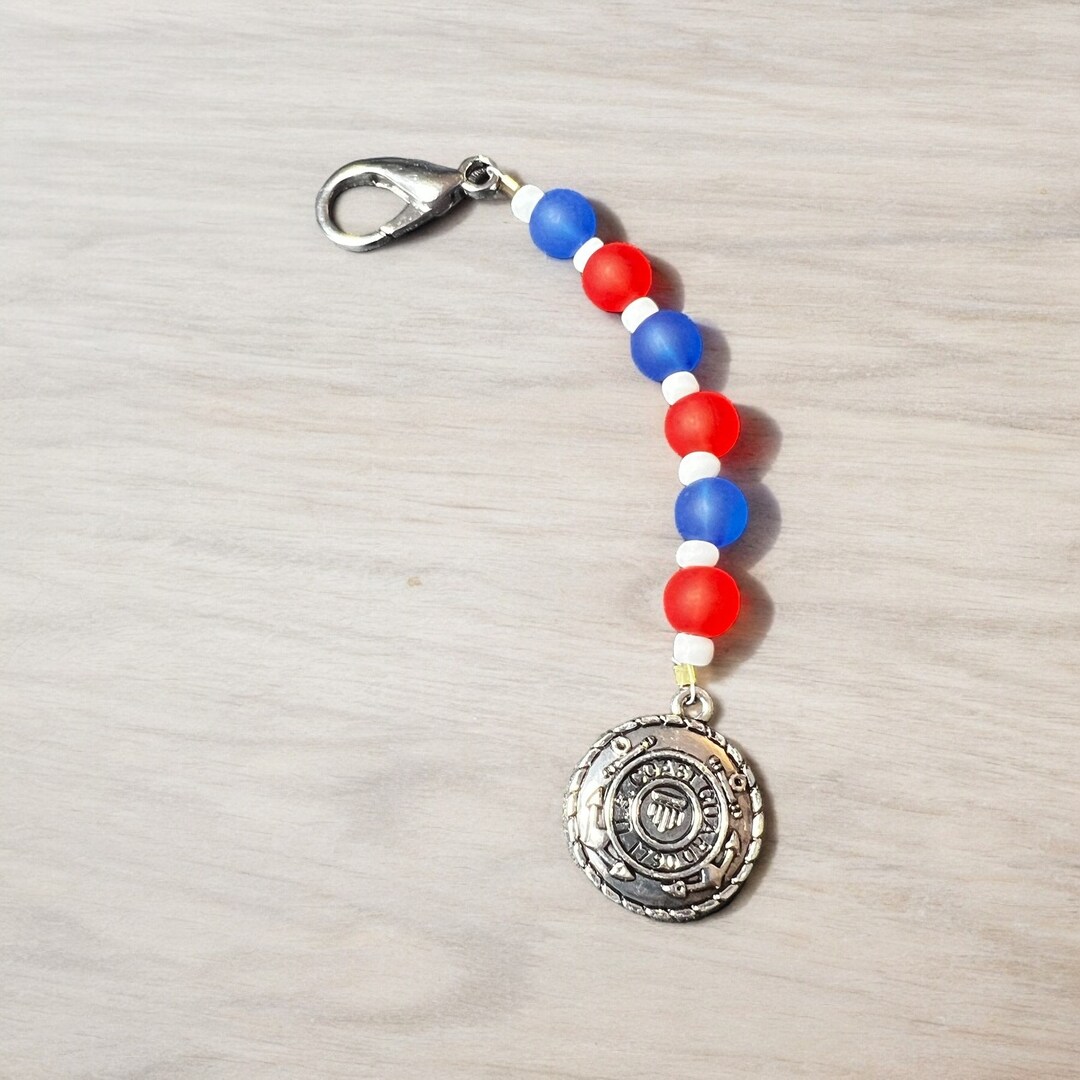 United States Coast Guard Scissor Fob, Purse Charm, Zipper Charm ...