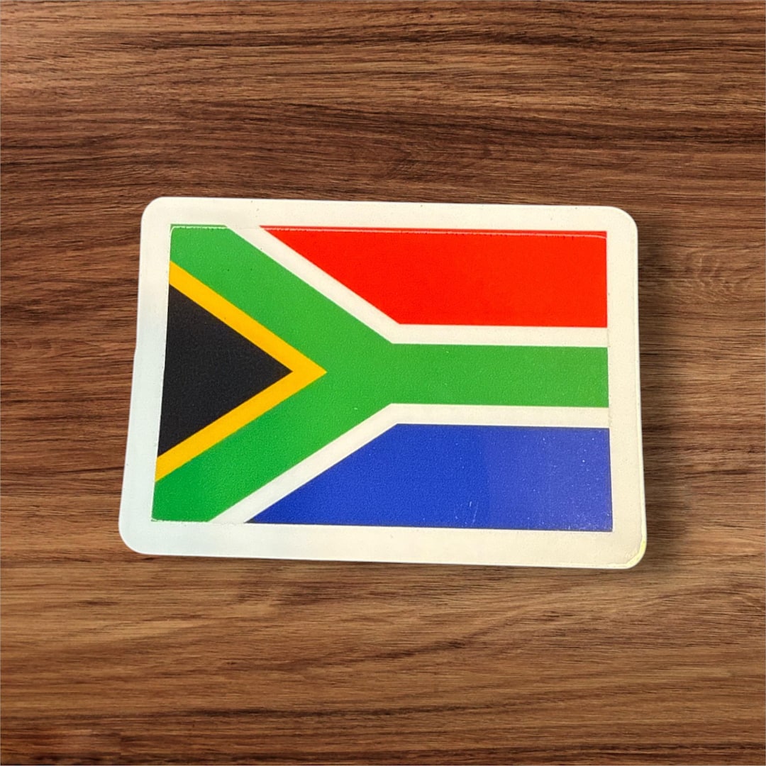 South Africa Flag Vinyl Sticker - Etsy