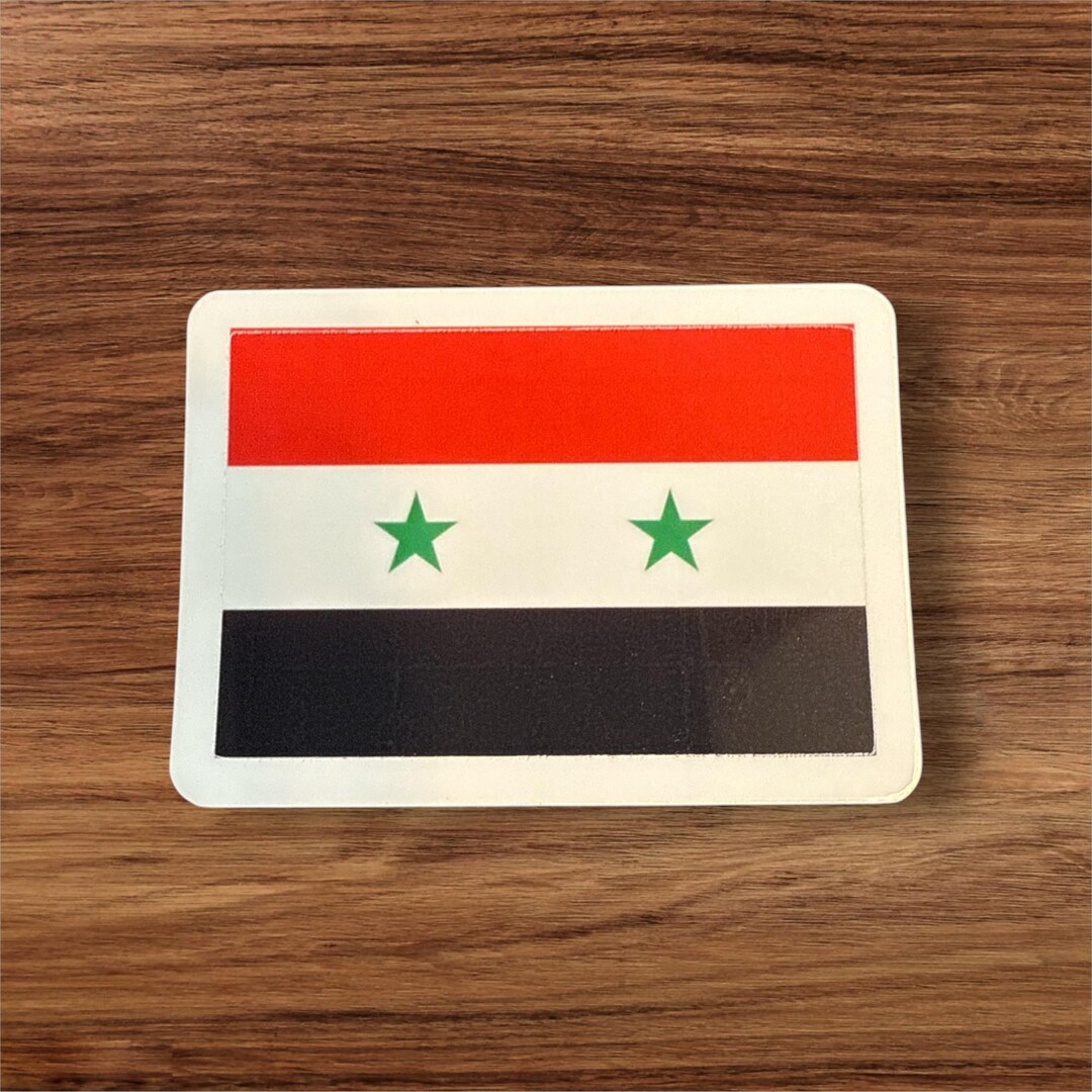 Syria Flag Vinyl Sticker - Etsy