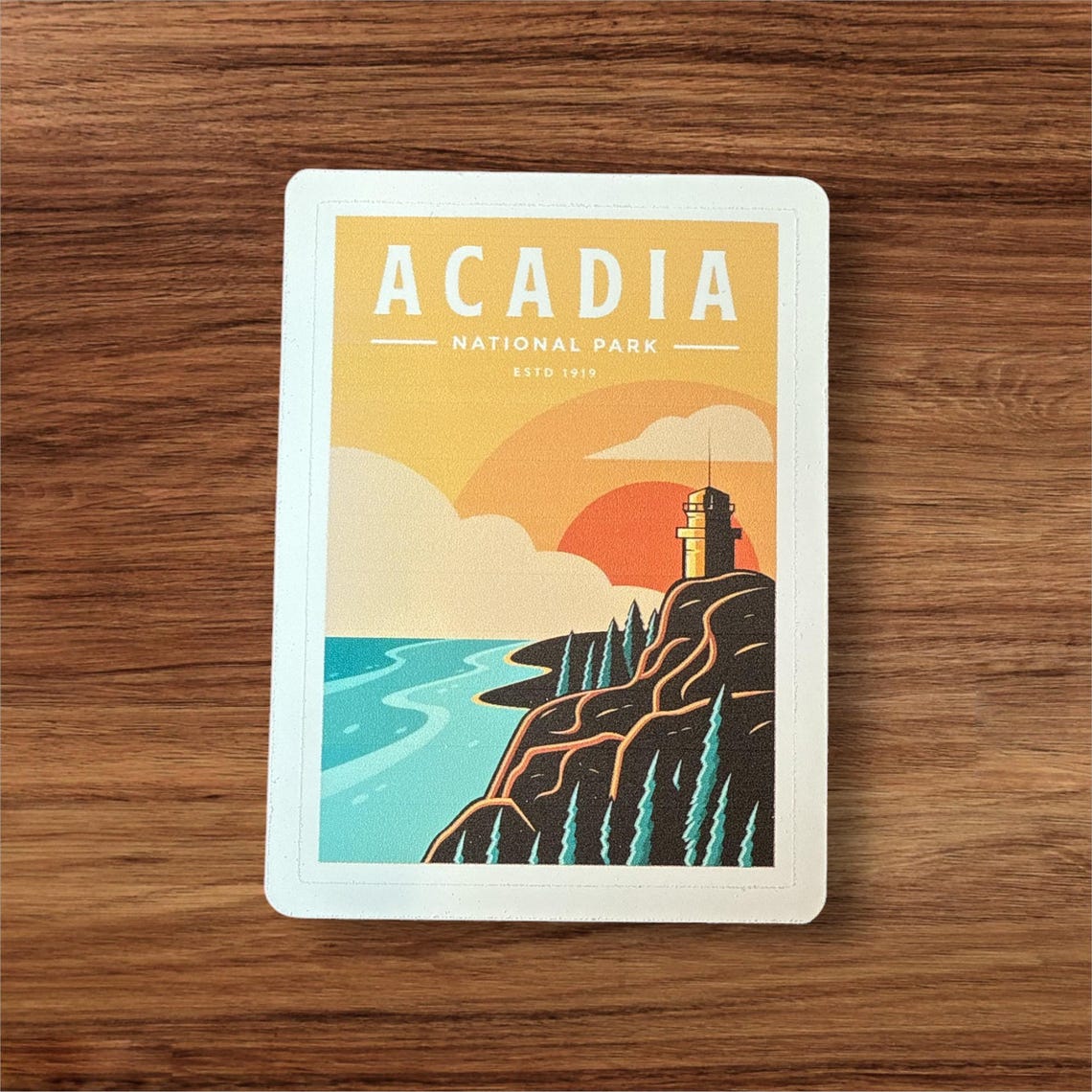 Acadia National Park Vinyl Sticker - Etsy