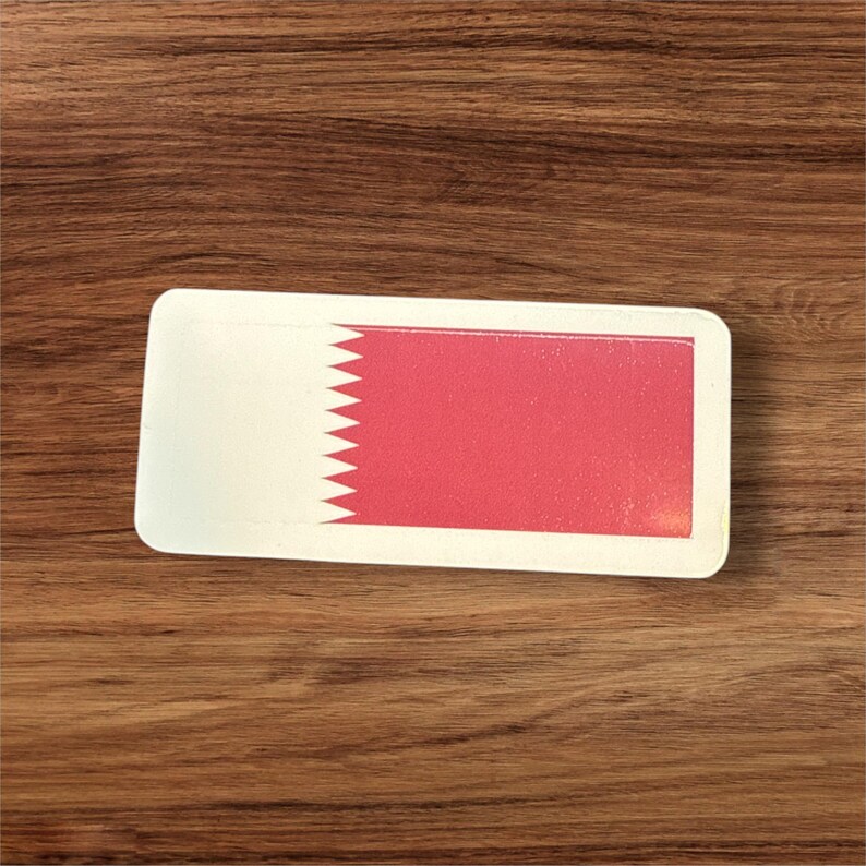 Qatar Flag Vinyl Sticker - Etsy