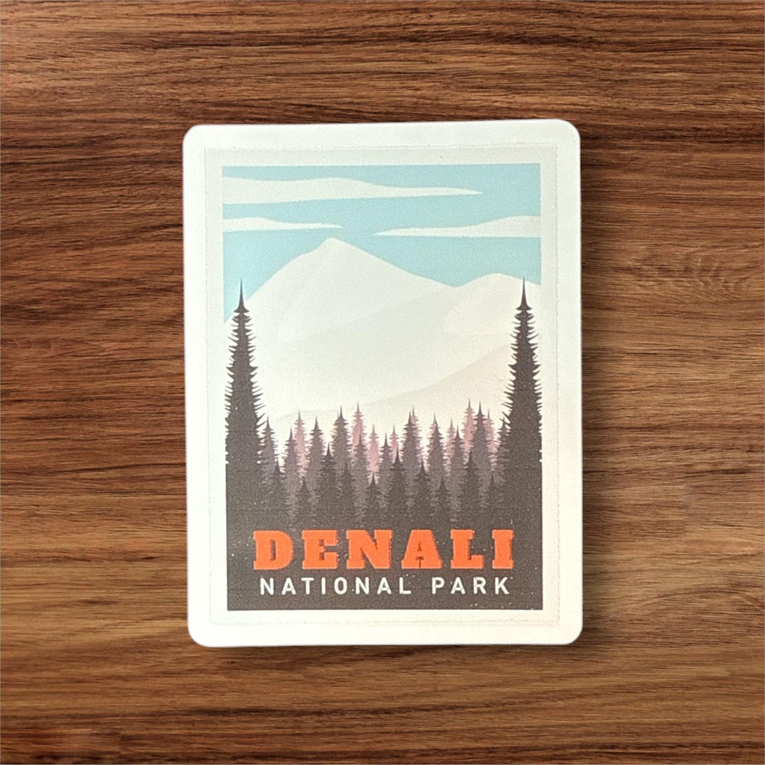 Denali National Park Vinyl Sticker - Etsy