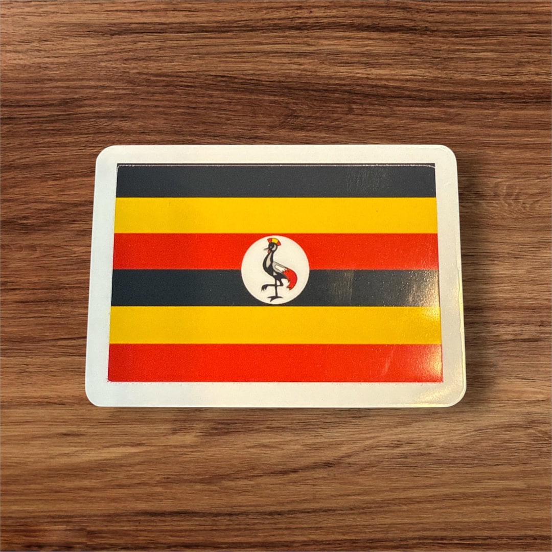 Uganda Flag Vinyl Sticker - Etsy