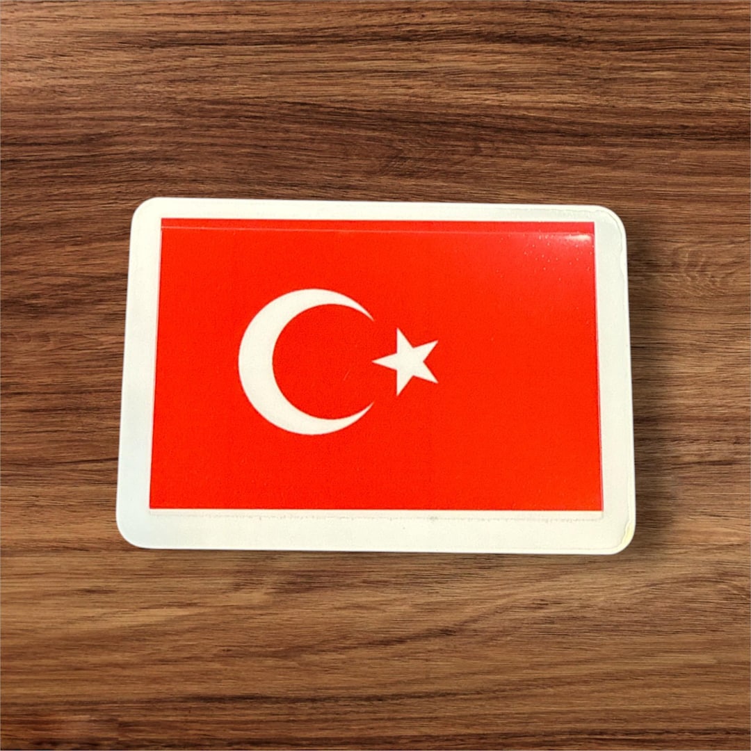 Turkey Flag Vinyl Sticker - Etsy