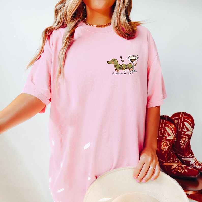 Dachshund Espresso Martini Shirt, Funny Wiener Dog Cocktail Tshirt ...