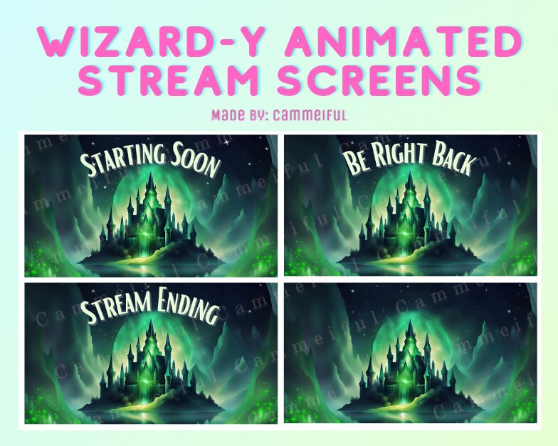 Wizard-y of Oz-ish Animated Stream Screen - Etsy