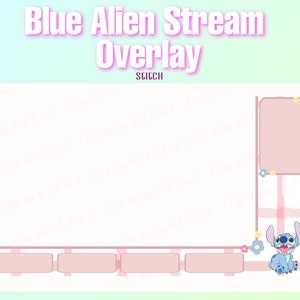 Blue Alien Stream Overlay Set - Etsy