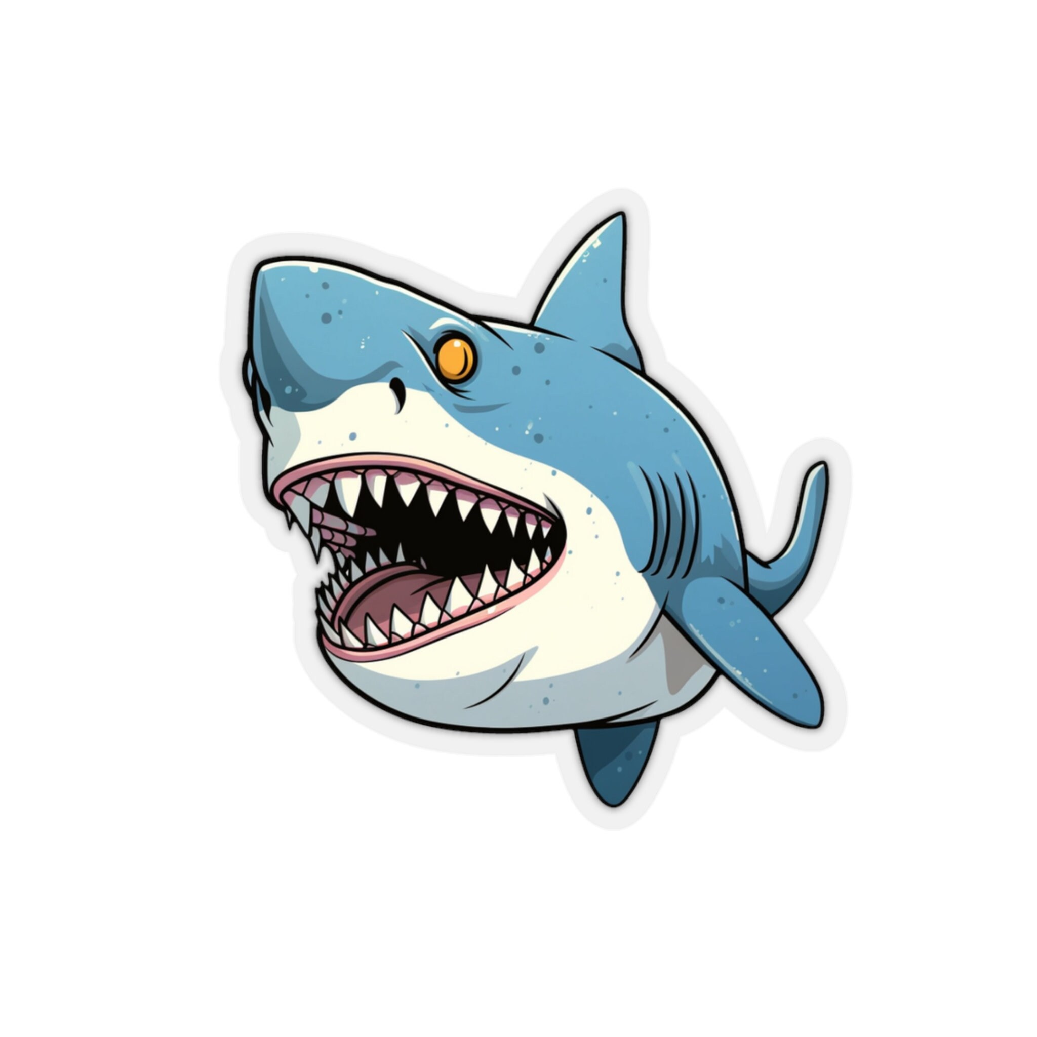 Colorful, Cool, Animated Shark - Etsy