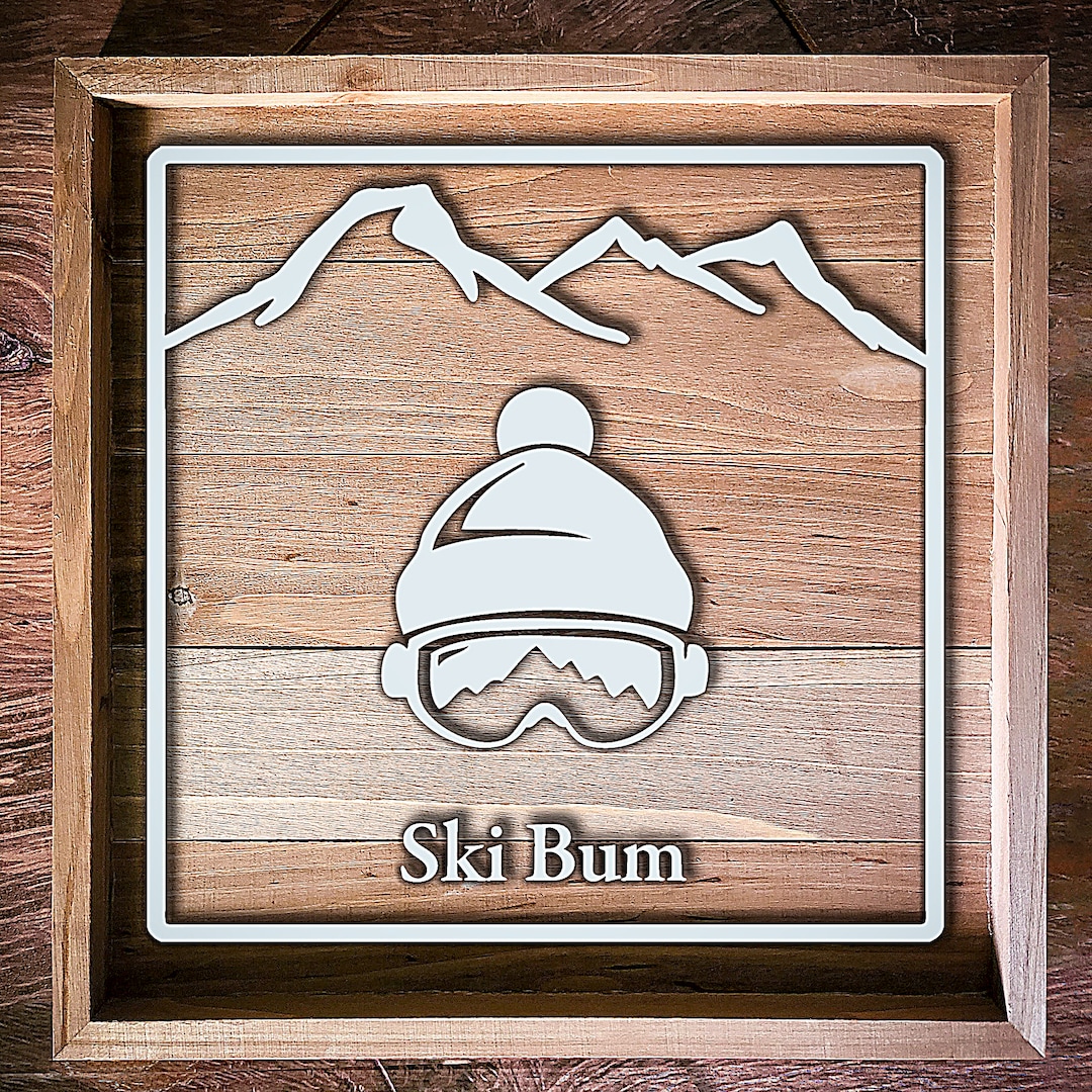 Personalized Wood Ski Bum Recreation Signs | Cabin Lodge Décor | Sports ...