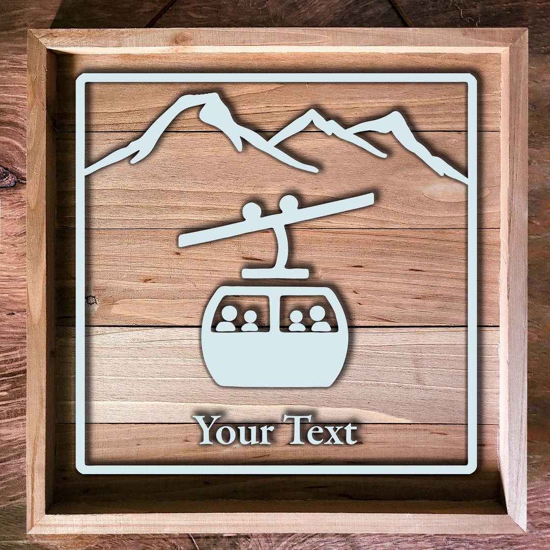Personalized Wood Gondola Recreation Signs | Ski Lodge Décor | Winter ...