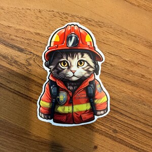 Rescue Kitty Sticker Cat Sticker Cat Decal for Laptop. Cat - Etsy