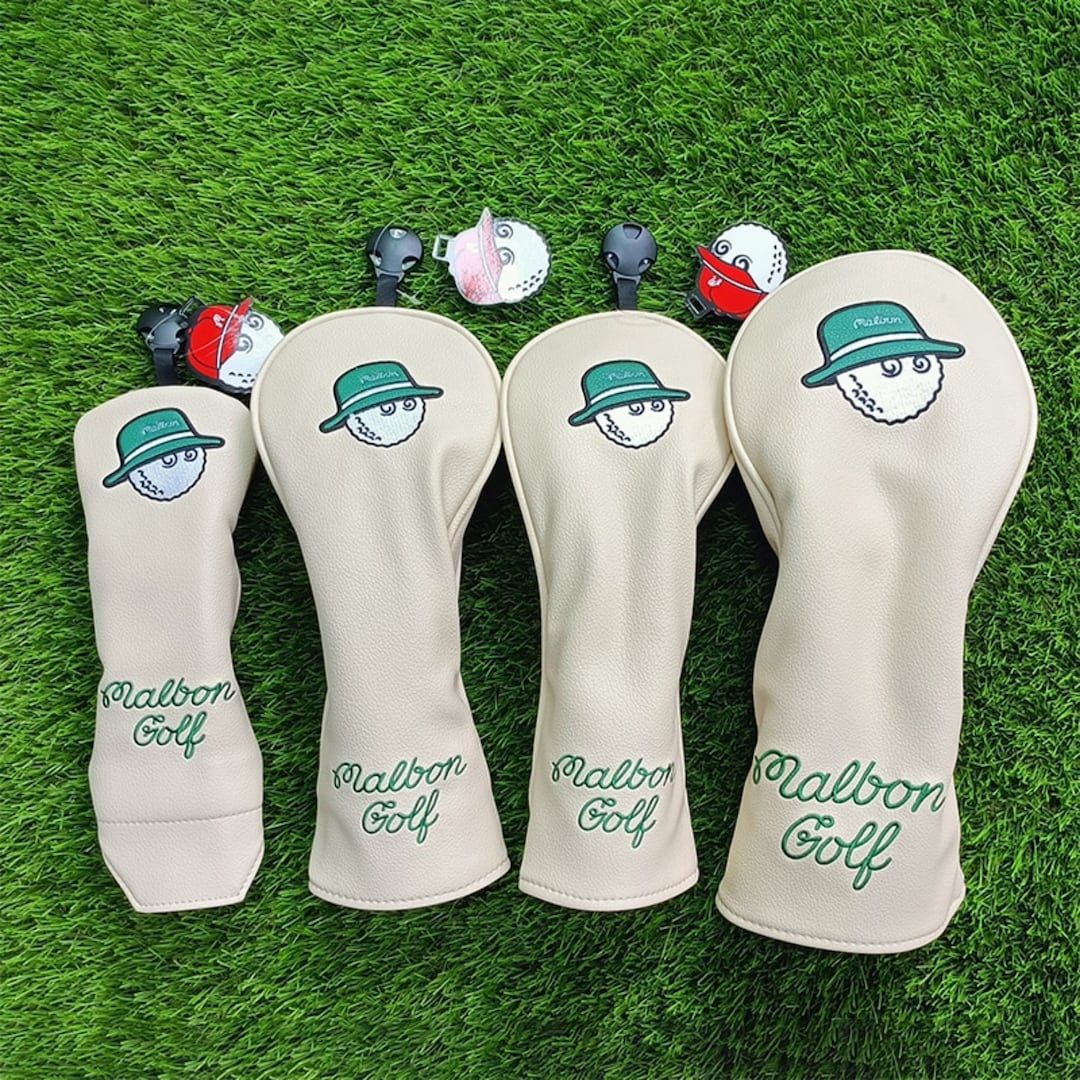 Malbon Golf Headcover Set Driver Fairway Wood Hybrid Golf Club - Etsy