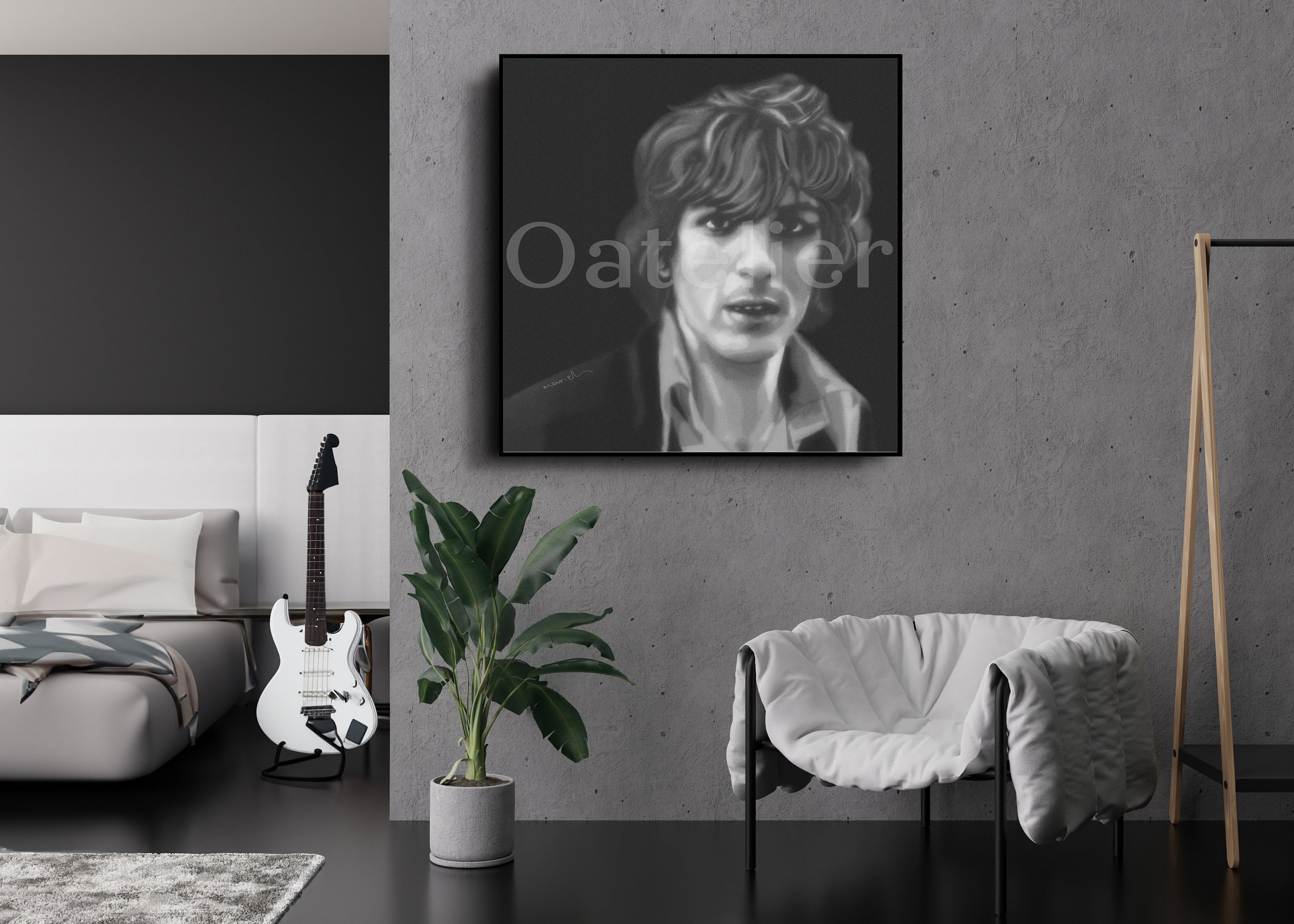 Syd Barrett Portrait Drawing Digital Art Perfect Printable Gift for ...