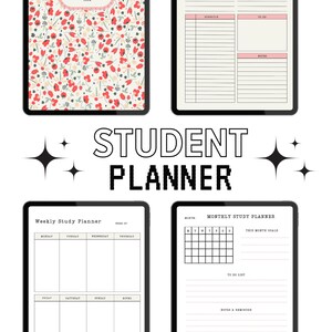2024 Student Planner Digital Planner iPad Planner Homework Planner ...