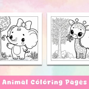 8 Animals Coloring Pages for Kids | Animals Coloring Pages | Kids ...