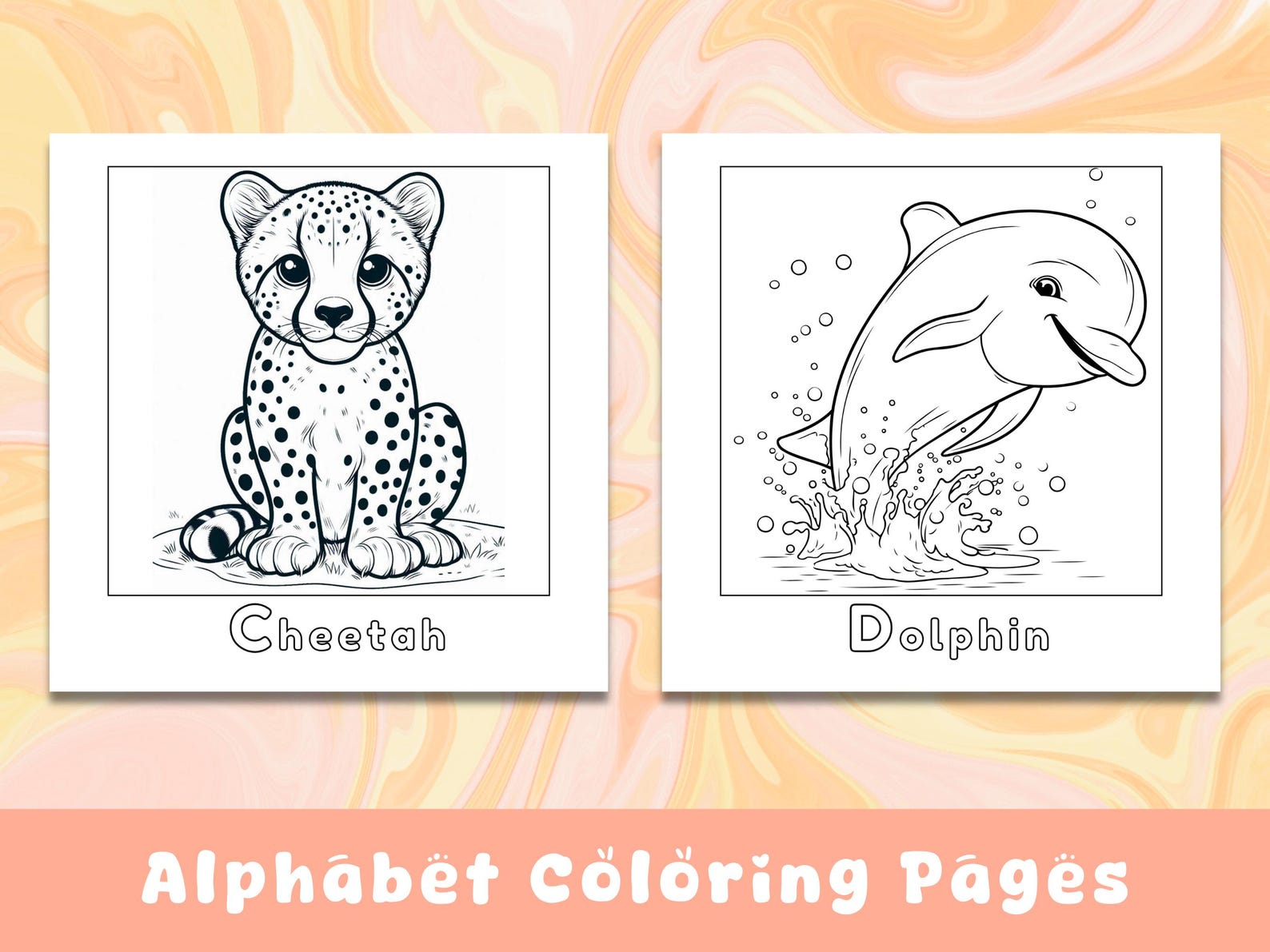 26 Alphabet Animal Coloring Pages for Kids | Alphabet Coloring Pages ...