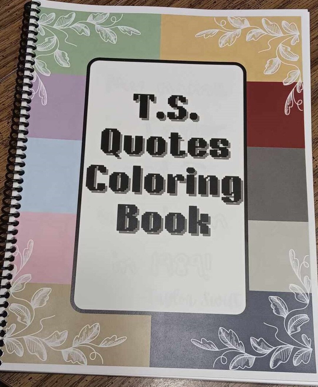 Taylor Swift Quotes Coloring Book, Adult Coloring Book Feat. Famous ...