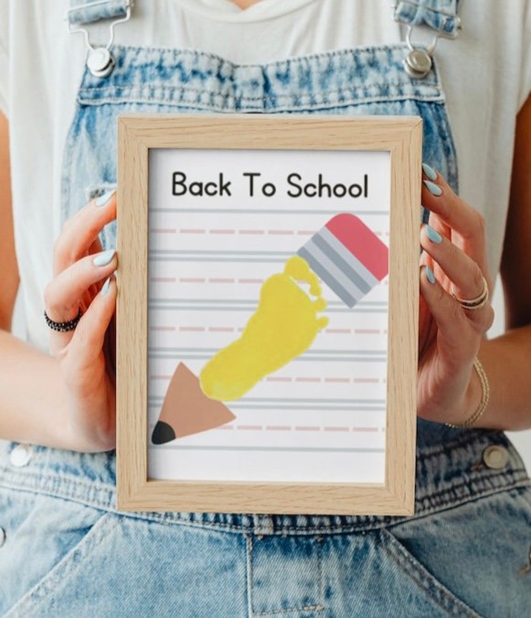 Back to School Footprint Art Printable Back to School Craft for Kids ...