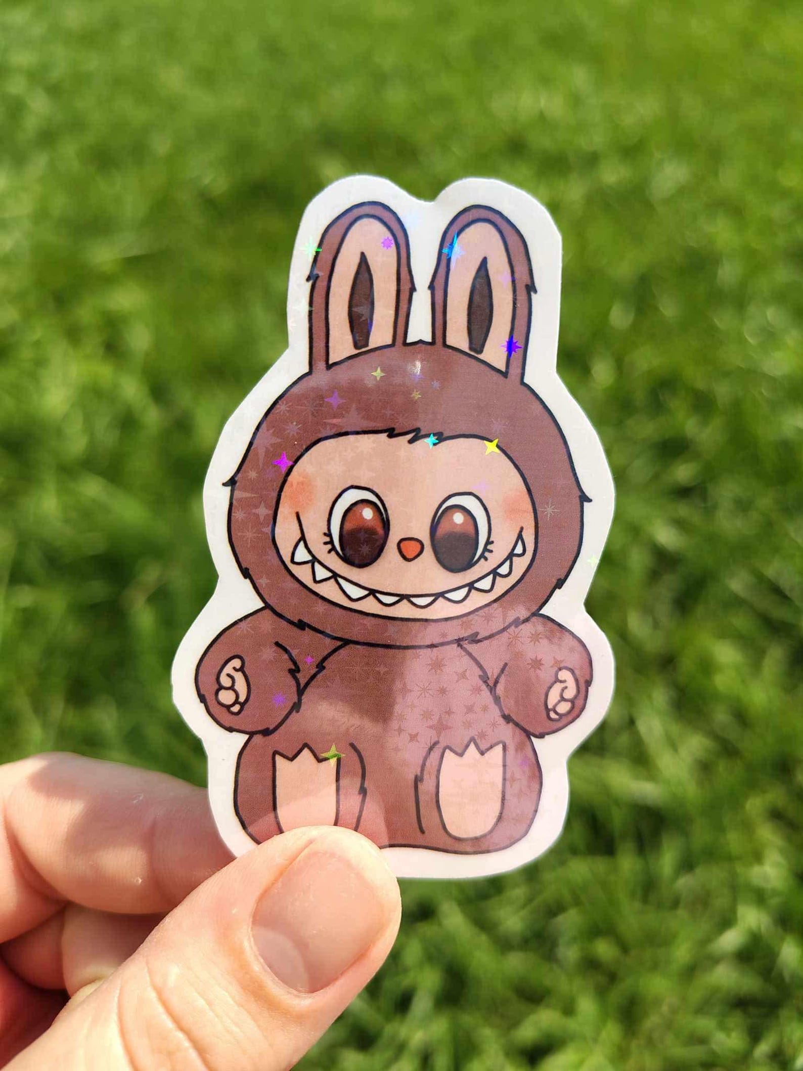 The Monster Inspired Labubu Bunny Stickers | Trendy Stickers - Etsy