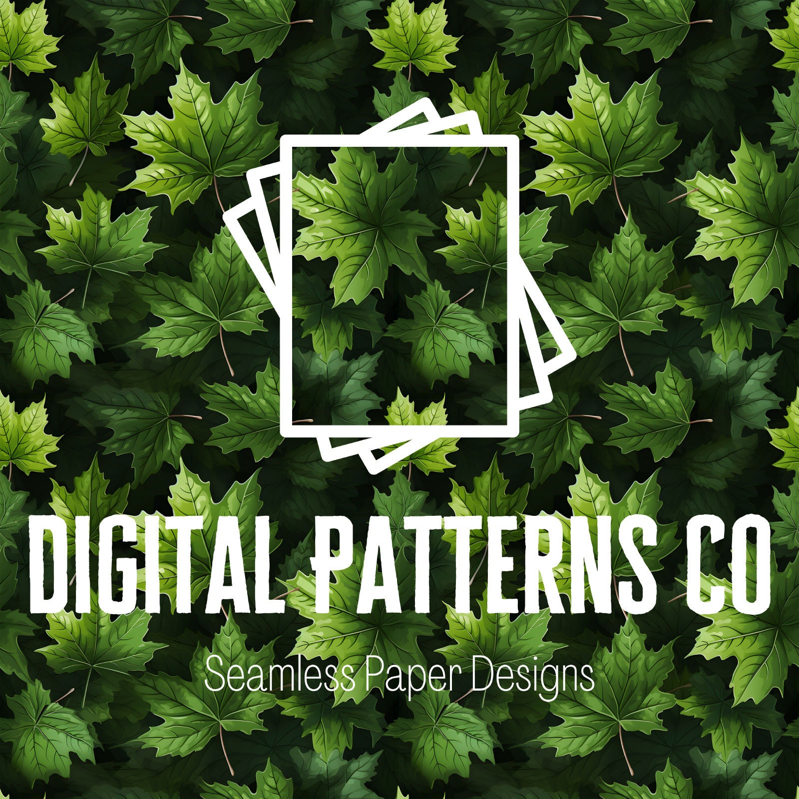 Green Leaves 20+ Digital Paper Bundle, Leaves Seamless Pattern, Green ...