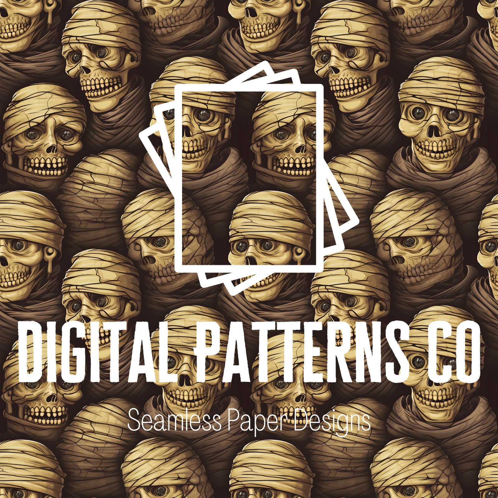 Halloween Monster 20+ Digital Paper Bundle, Halloween Seamless Pattern ...