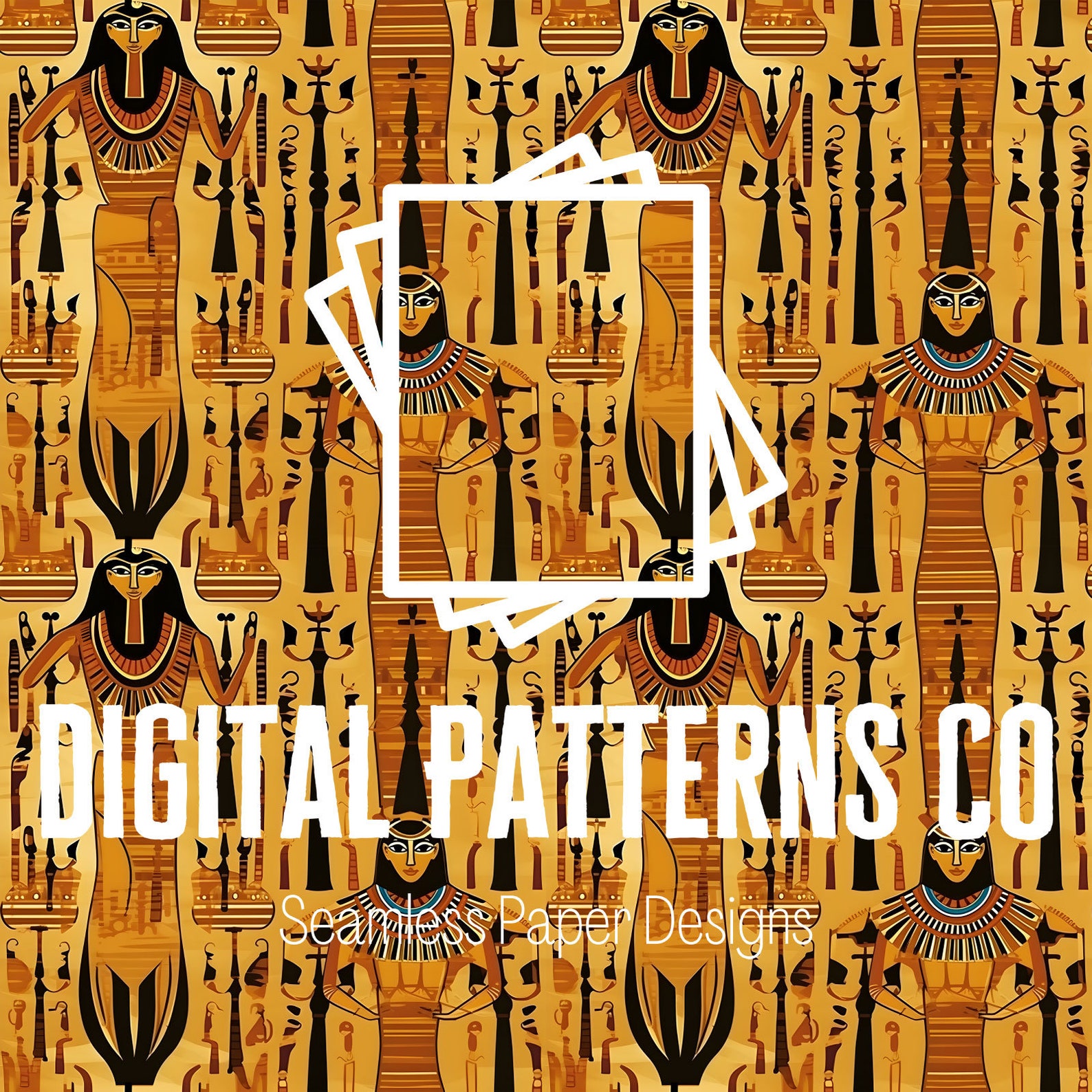 Egyptian 20+ Digital Paper Bundle, Egypt Seamless Pattern ...