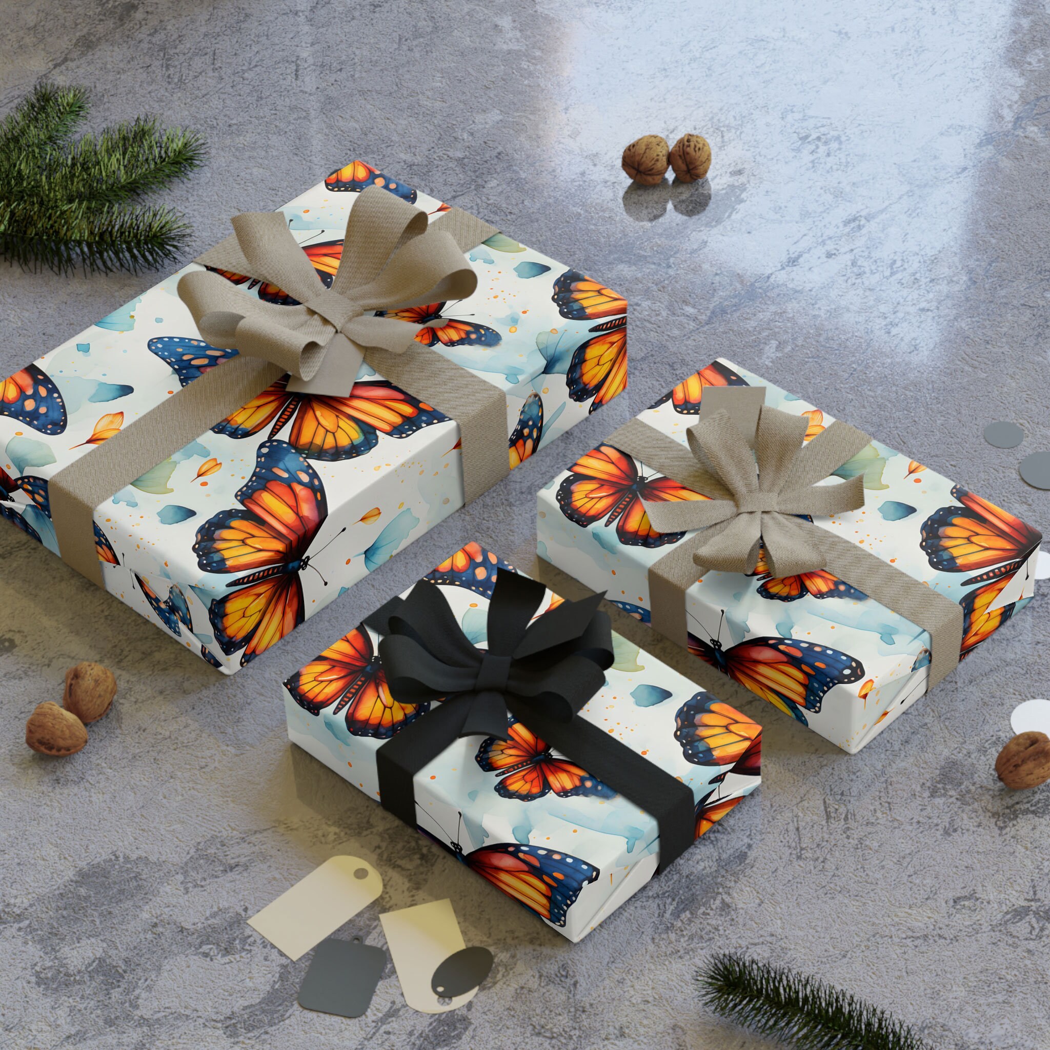 Monarch Butterflies 20 Digital Paper Bundle, Monarch Butterfly Seamless ...