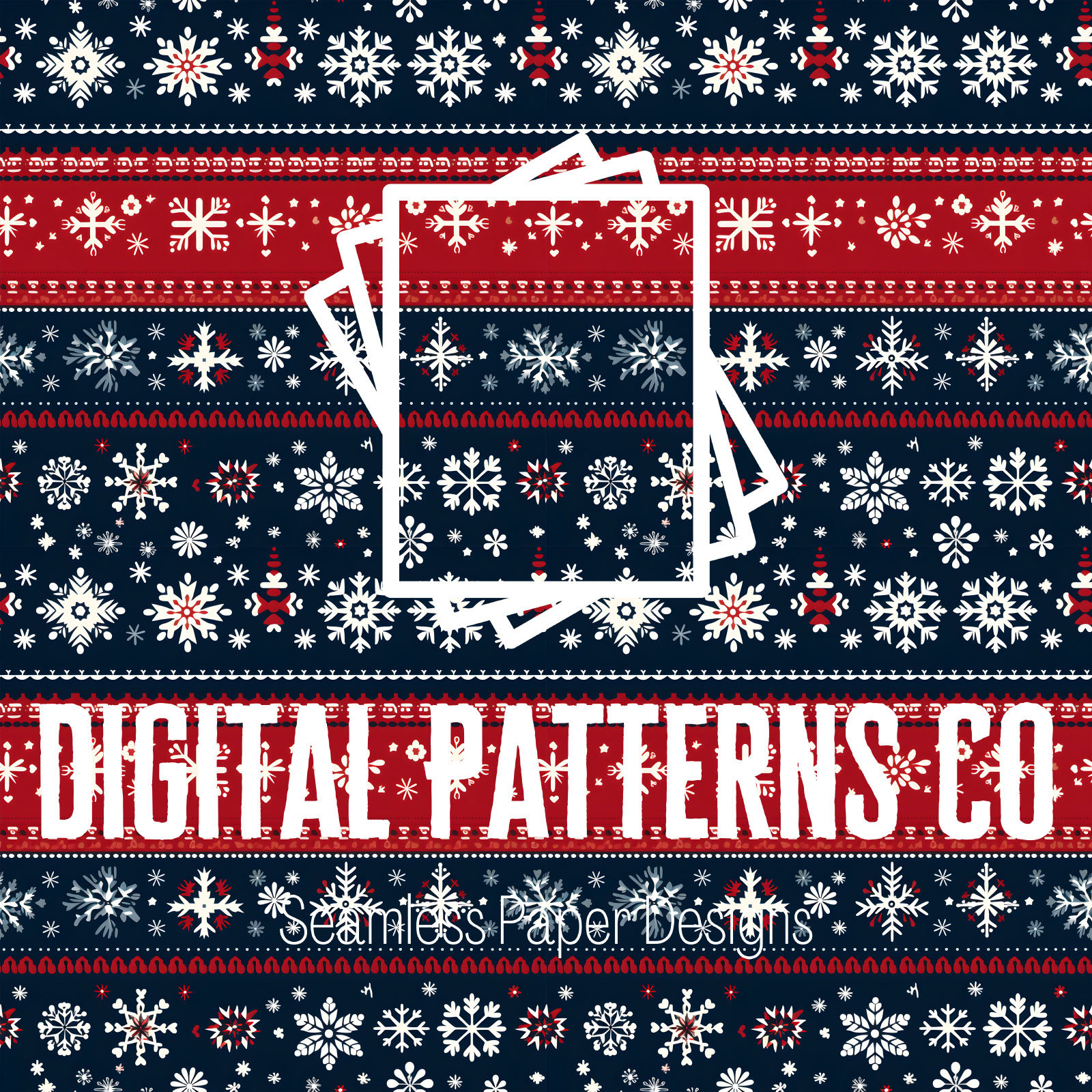 Ugly Christmas Sweater 1 30 Digital Paper Bundle, Christmas Seamless ...
