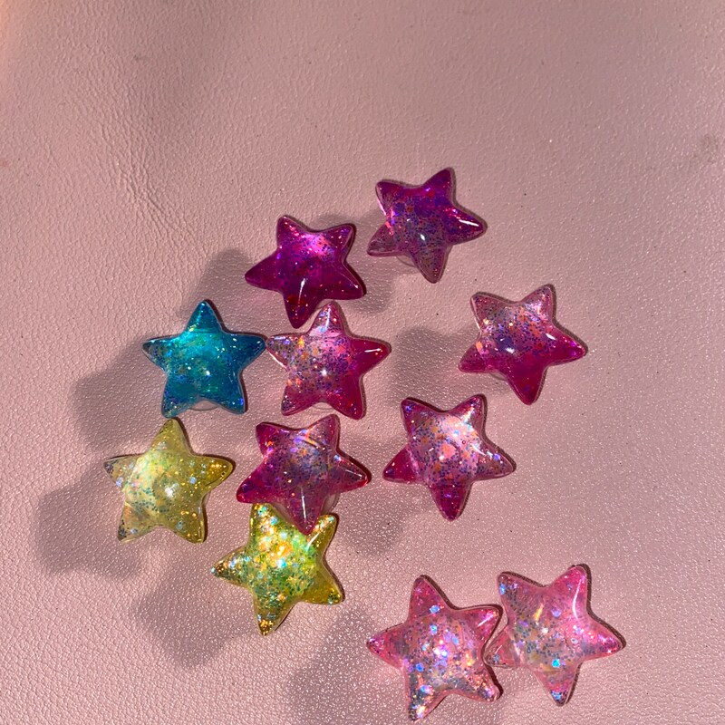 Plastic Star Charms - Etsy