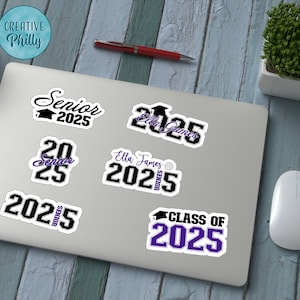 Personalized Senior Stickers 6-pack Custom Senior Sticker Pack Class of ...