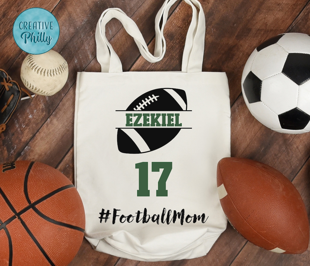 Personalized Football Tote Custom Football Tote Custom Tote Bag ...