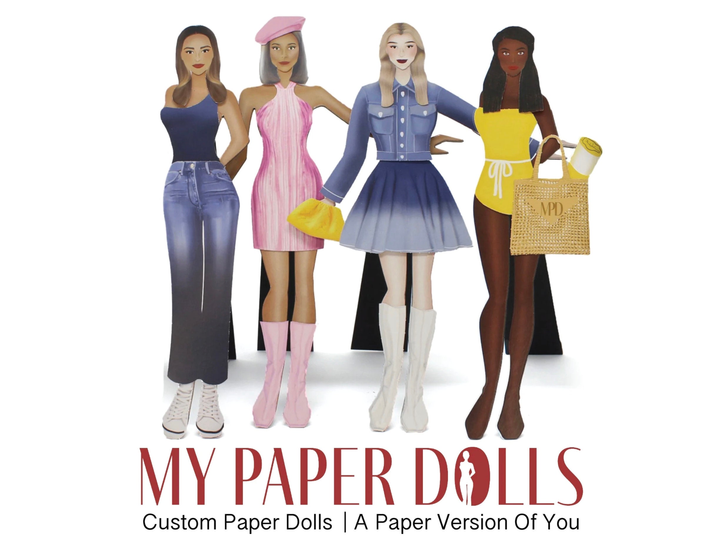 Personalized Paper Dolls - Custom Gift! Send a Photo to Turn You ...