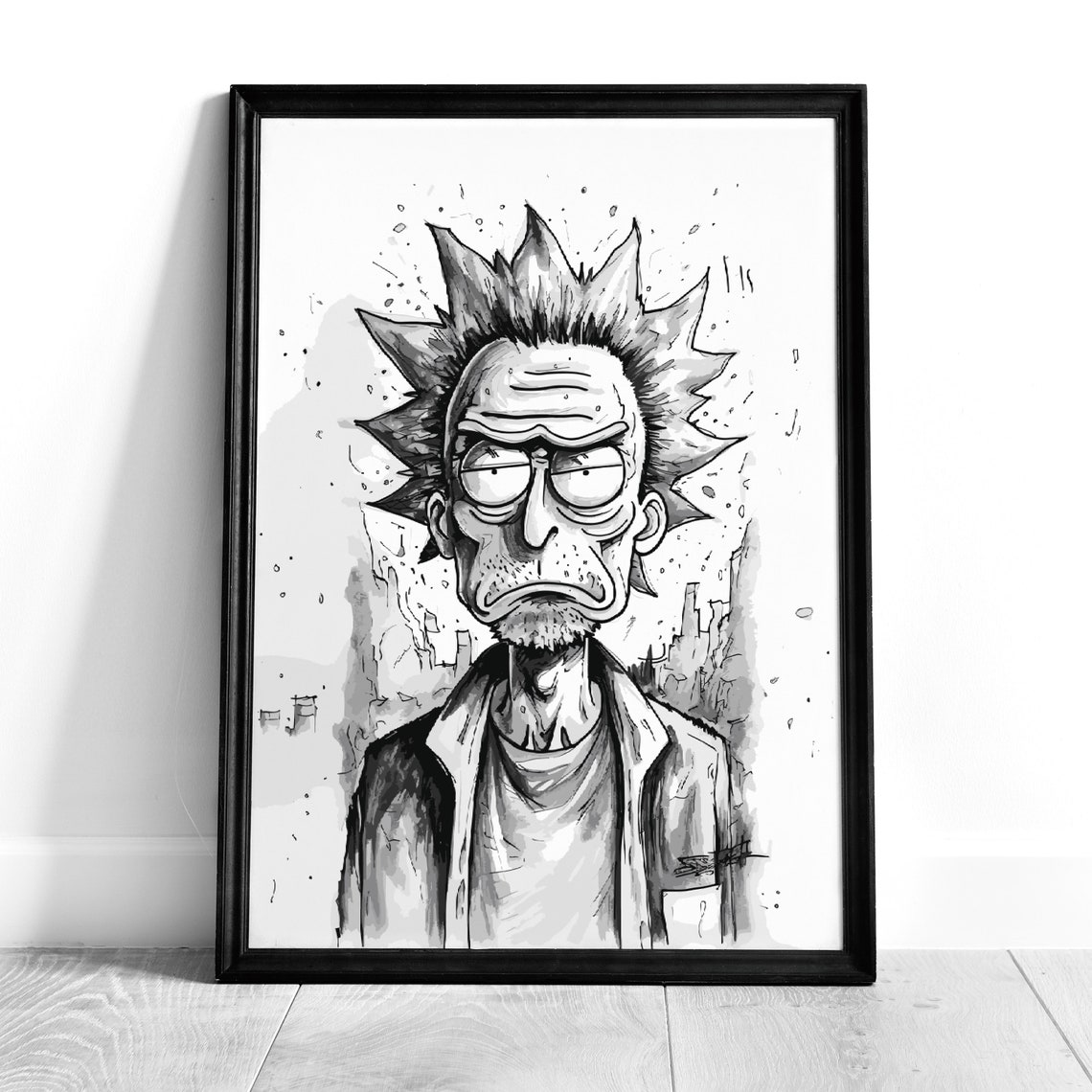 Cartoon Rick and Morty Printable Poster, Printable Wall Art, Large ...