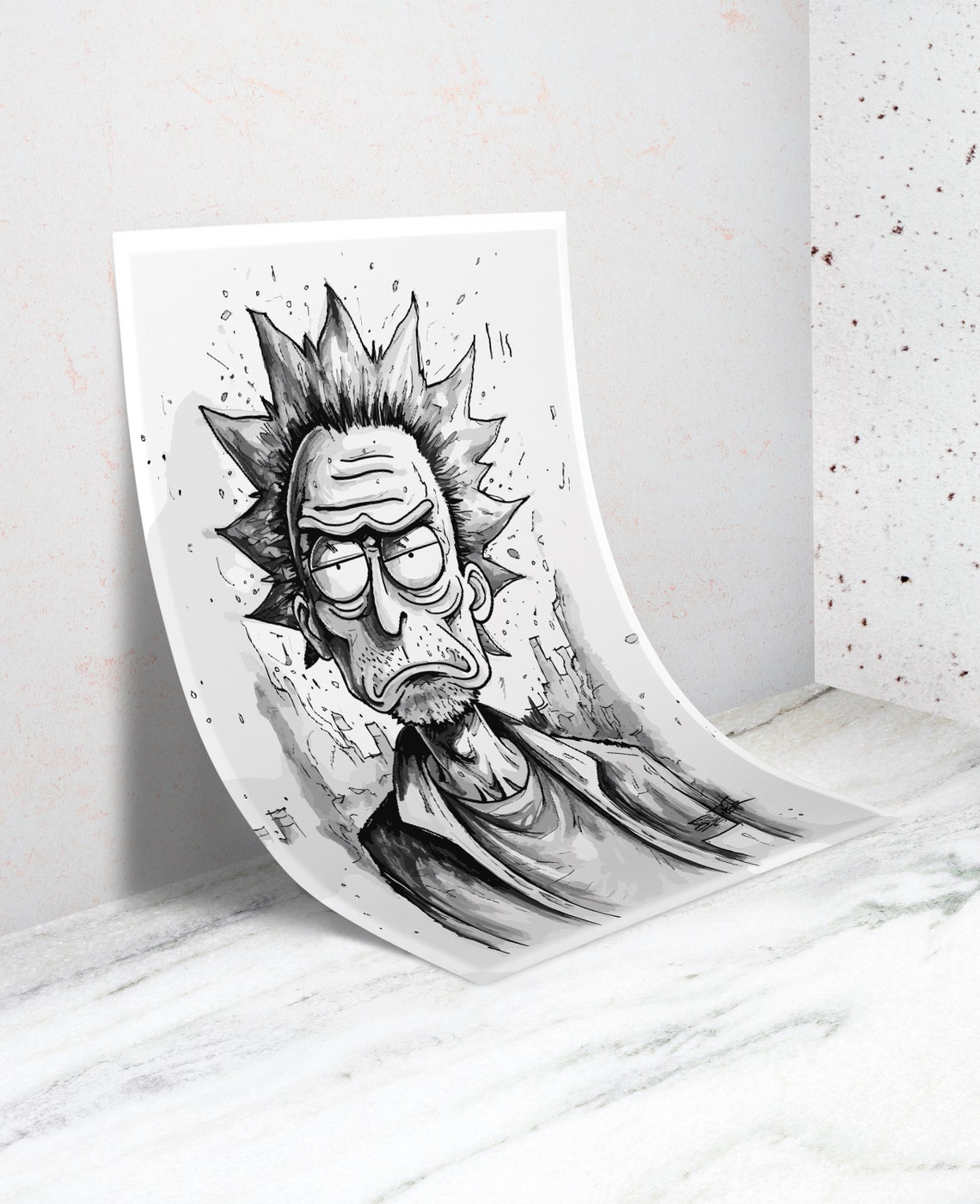 Cartoon Rick and Morty Printable Poster, Printable Wall Art, Large ...