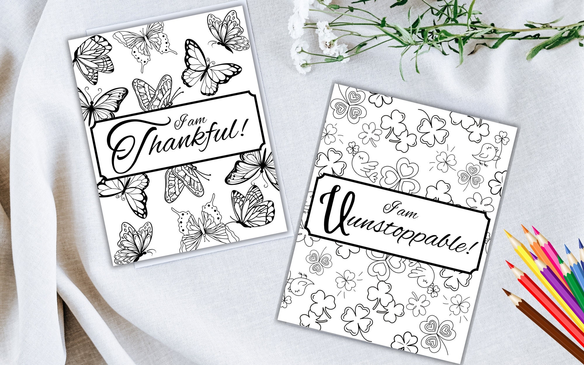 Alphabet Affirmation Adult Printable Coloring Book - Etsy