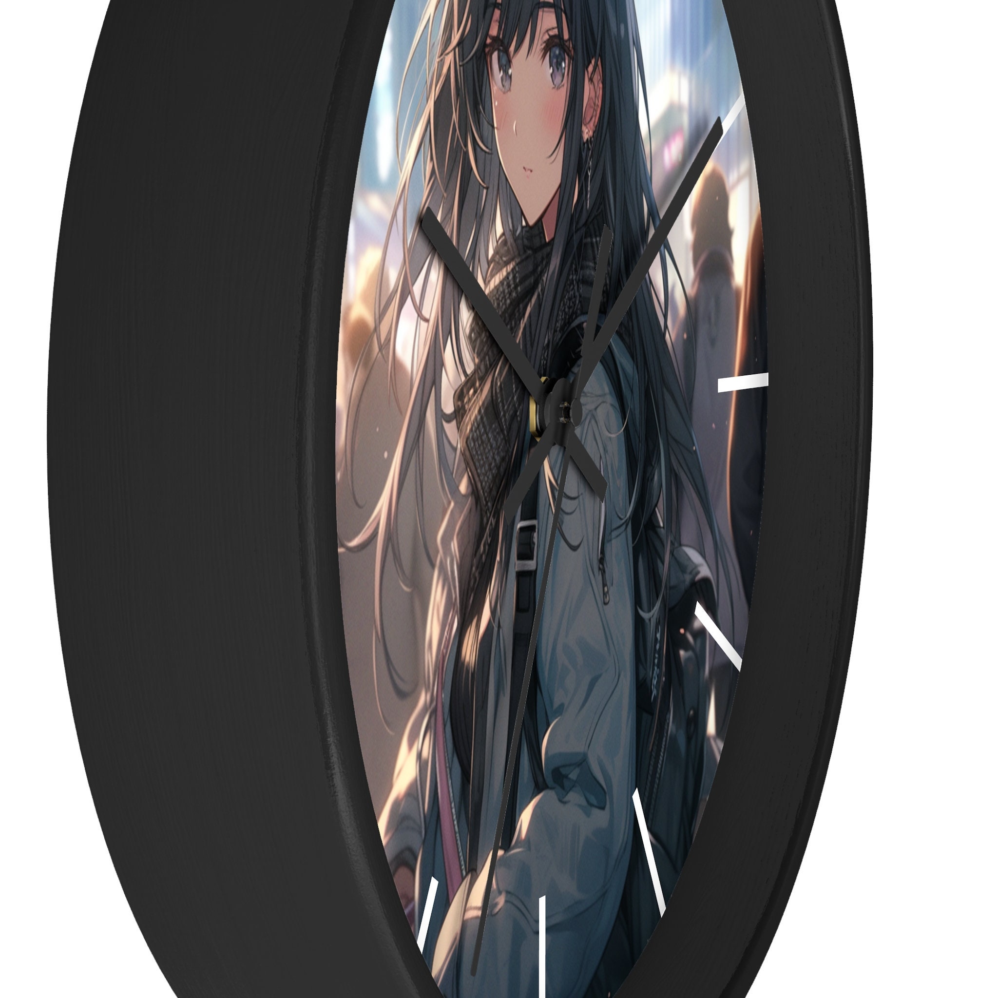 Anime City Girl Art Gift Idea Wall Clock - Etsy