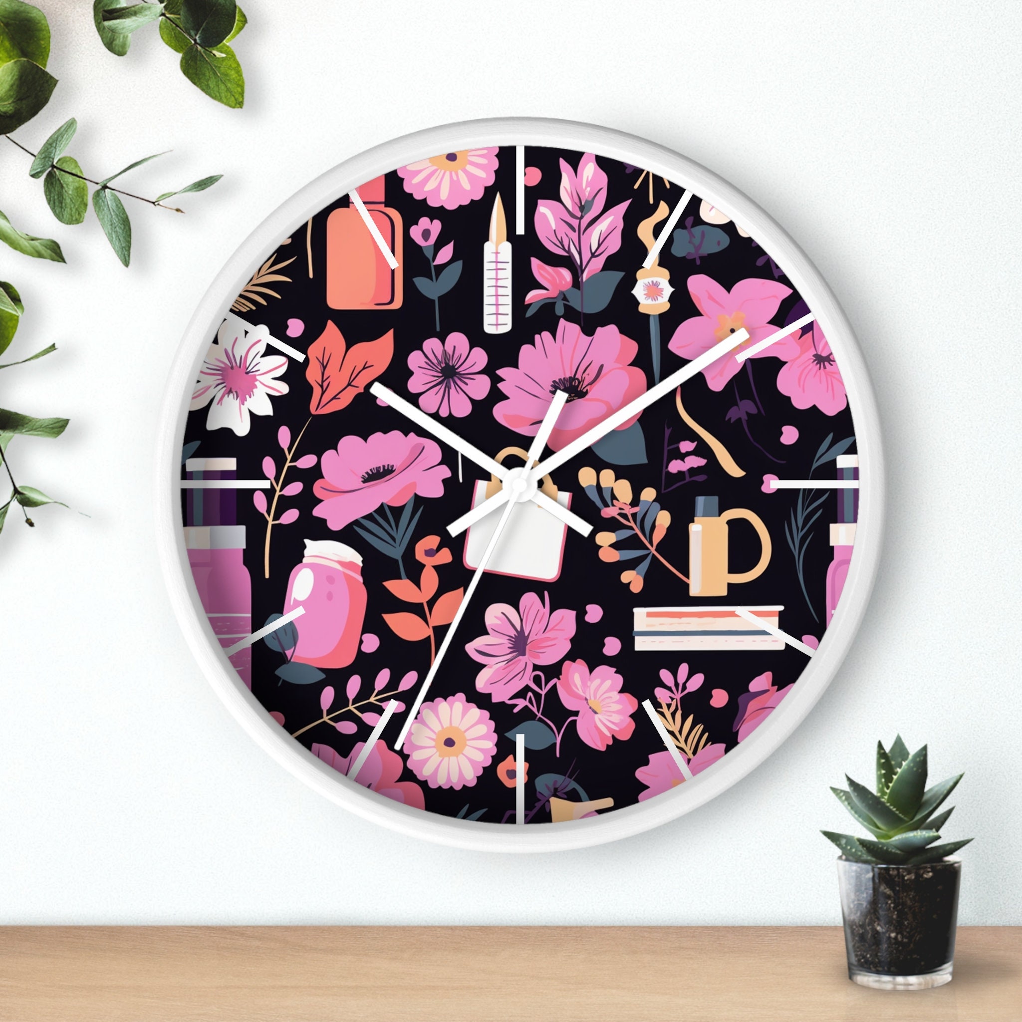 Girls Room Fashion Art Decor Stylish Chic Gift Idea Wall Clock - Etsy