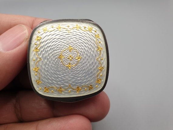 Rare David Andersen Sterling Silver Gilt Guilloche En… - Gem