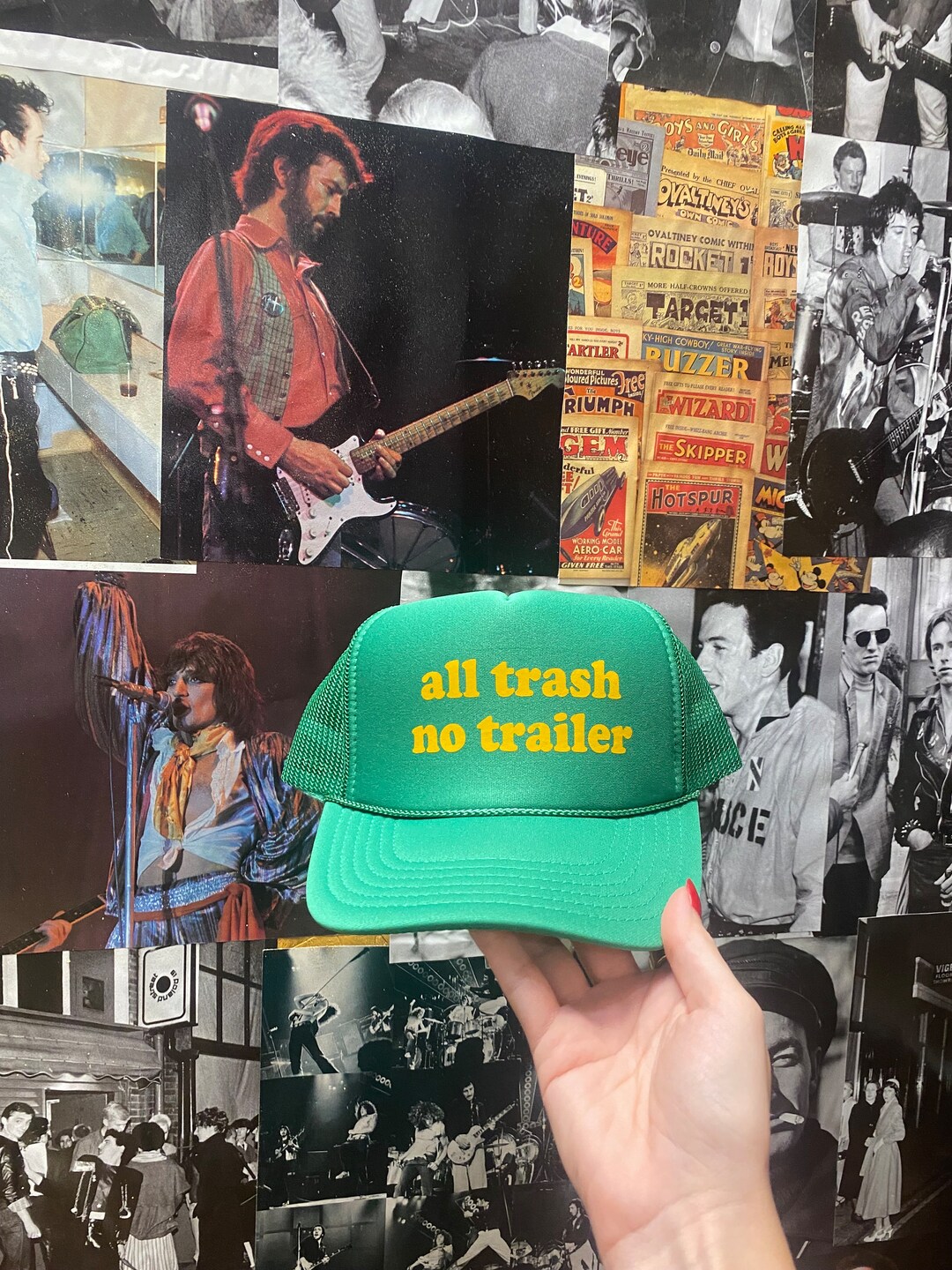 All Trash No Trailer Trucker Hat - Etsy