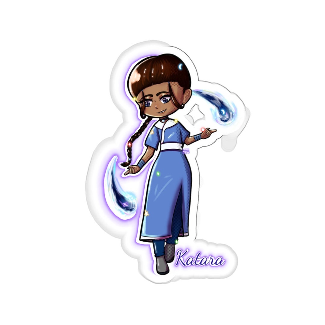 Colorful Katara Stickers, Atla Stickers, Fun Stickers, Vibrant Stickers ...