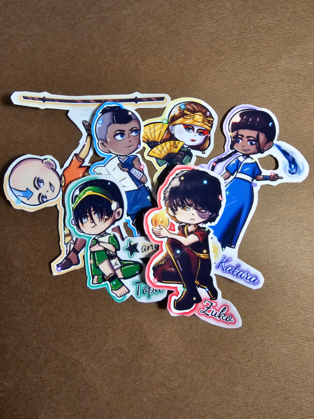 Atla Inspired Stickers, Atla Stickers, Fun Stickers, Vibrant Stickers ...