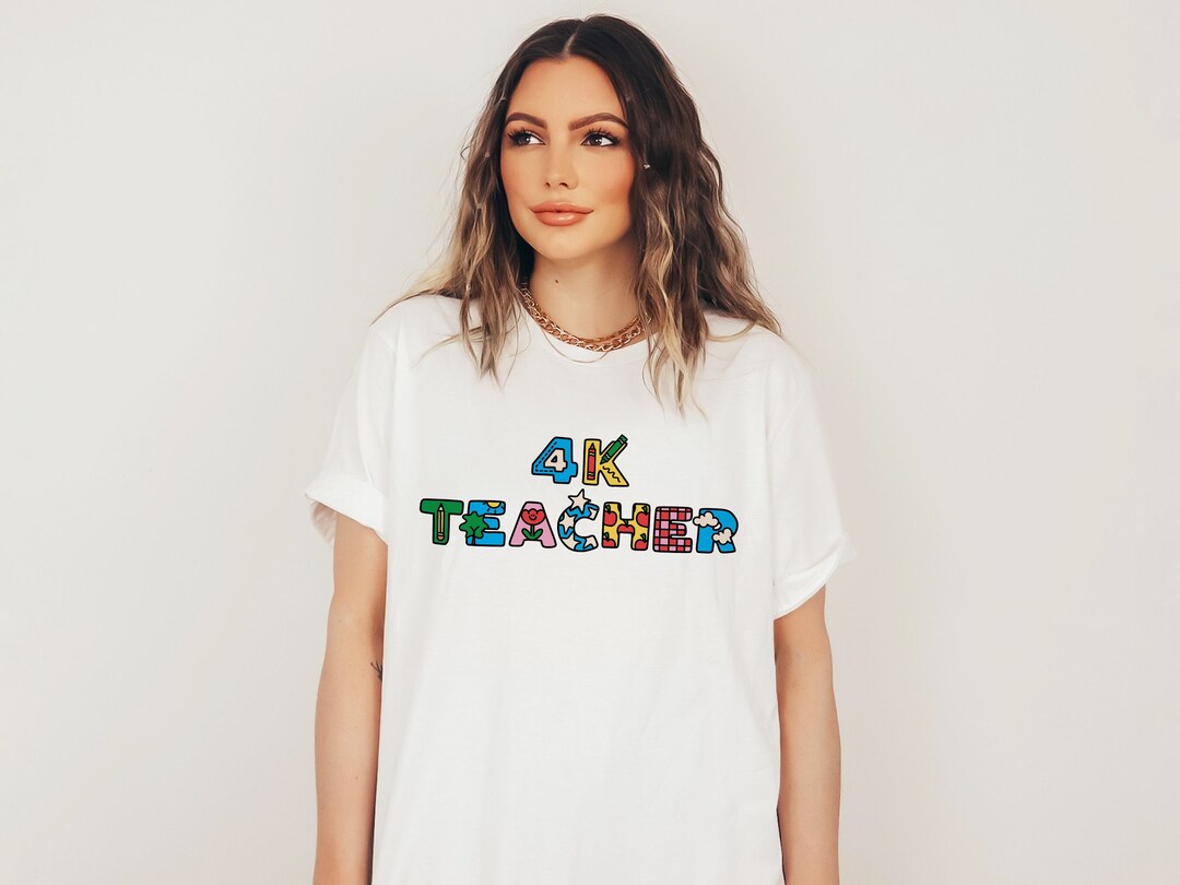 4k Teacher, 4K Kinder, 4K Teacher Tshirt, 4k Teacher Shirts, 4k Teacher ...