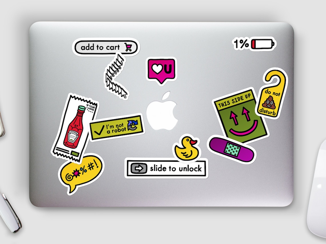 Kindle Stickers, STICKER SHEET, PICK 4, Laptop Stickers, Hydro Flask ...