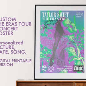 Eras Tour Poster CUSTOM PRINTABL, Taylor Swiftie Merch, Eras Tour Merch ...